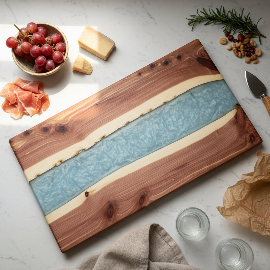 Frosted Cedar Sunrise | Wood and Frosting